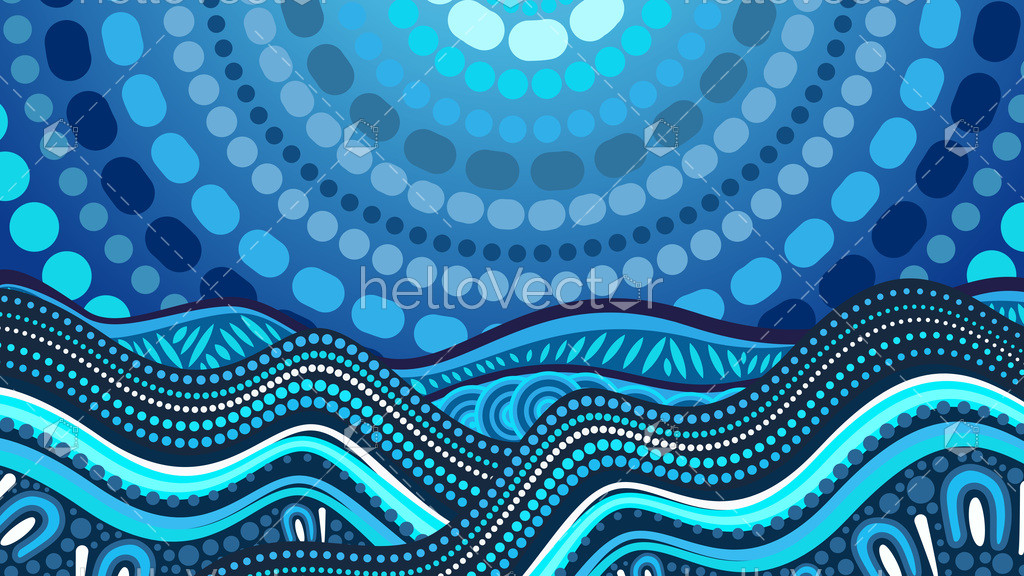 Illustration based on aboriginal style of background. - Download ...