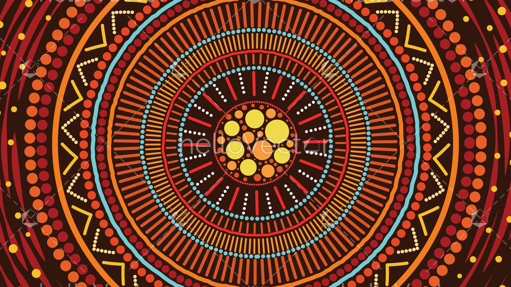 Illustration based on aboriginal style of background. - Download ...