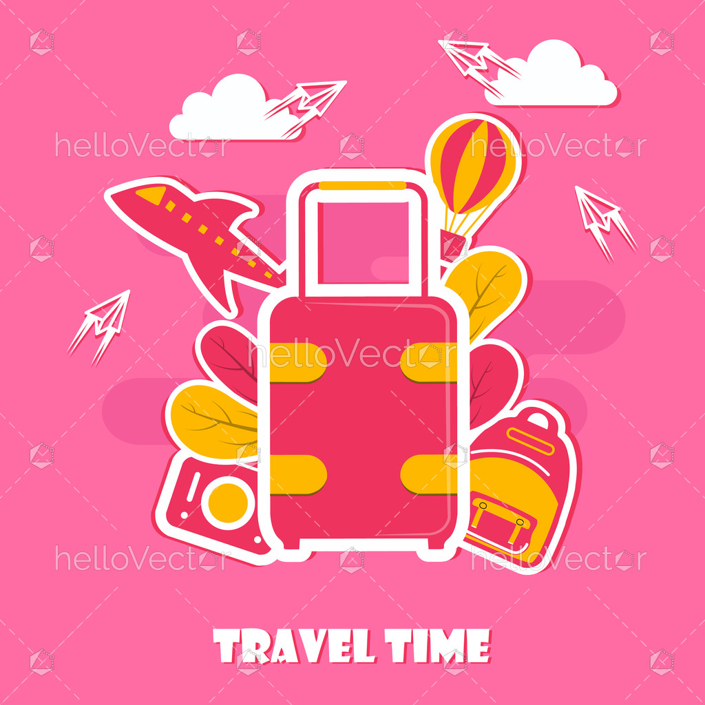 Travel and Tourism flat design - Vector Illustration - Download ...