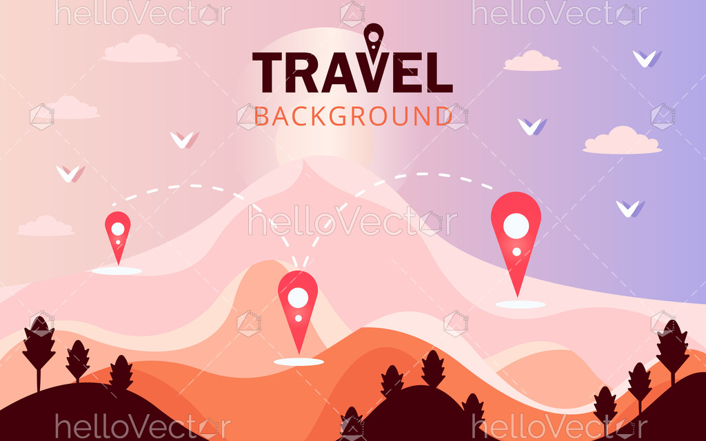 World tour background - Vector Illustration - Download Graphics & Vectors