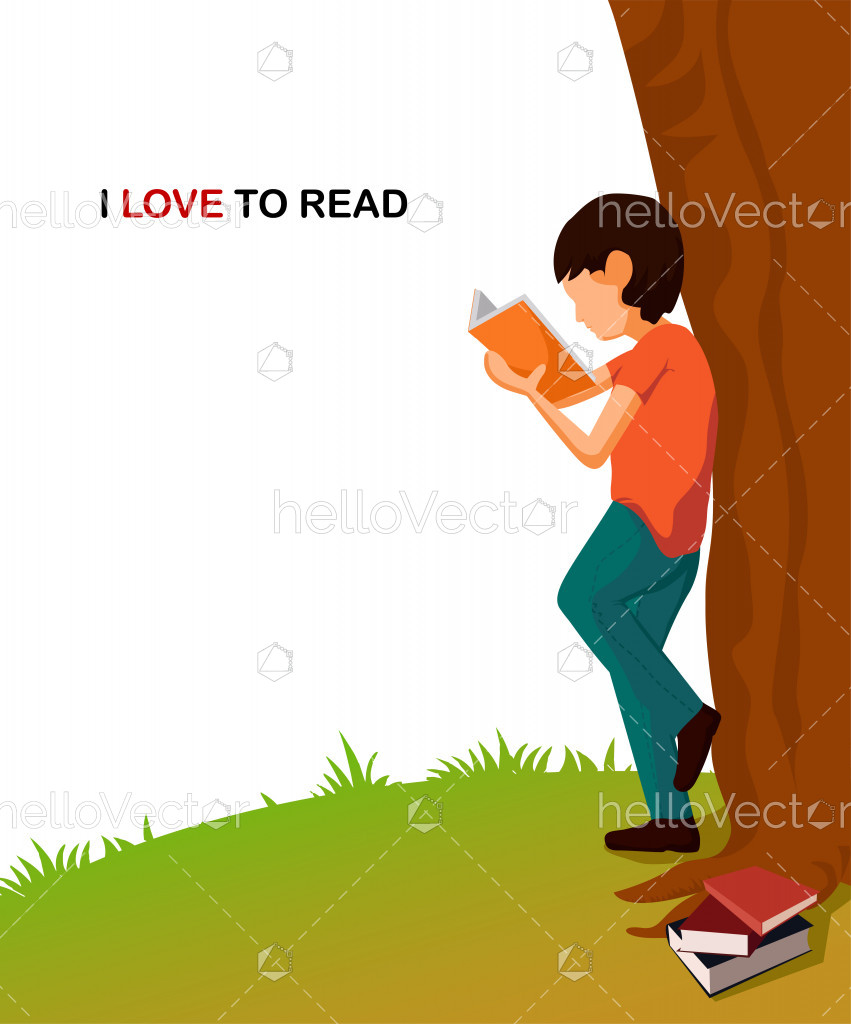 I love reading Illustration - Download Graphics & Vectors