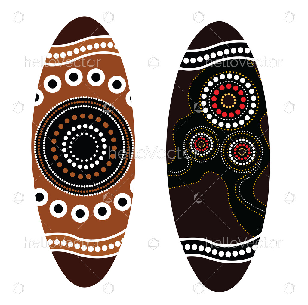Aboriginal shield (Vector art) - Download Graphics & Vectors
