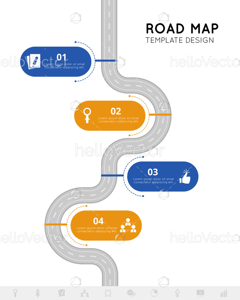 Roadmap infographic template - Download Graphics & Vectors