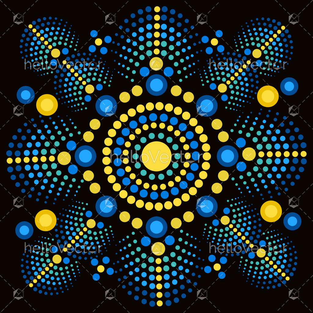 Dot mandala art - Vector illustration - Download Graphics & Vectors