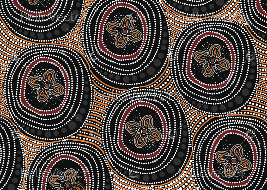 Dotted aboriginal art pattern - Download Graphics & Vectors