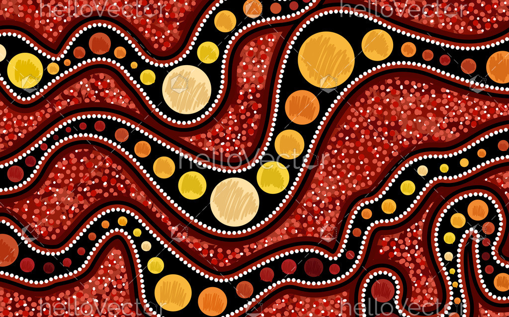 Aboriginal Dot Painting For Wall Print Download Graphics Vectors aboriginal-dot-painting-for-wall-print-download-graphics-vectors