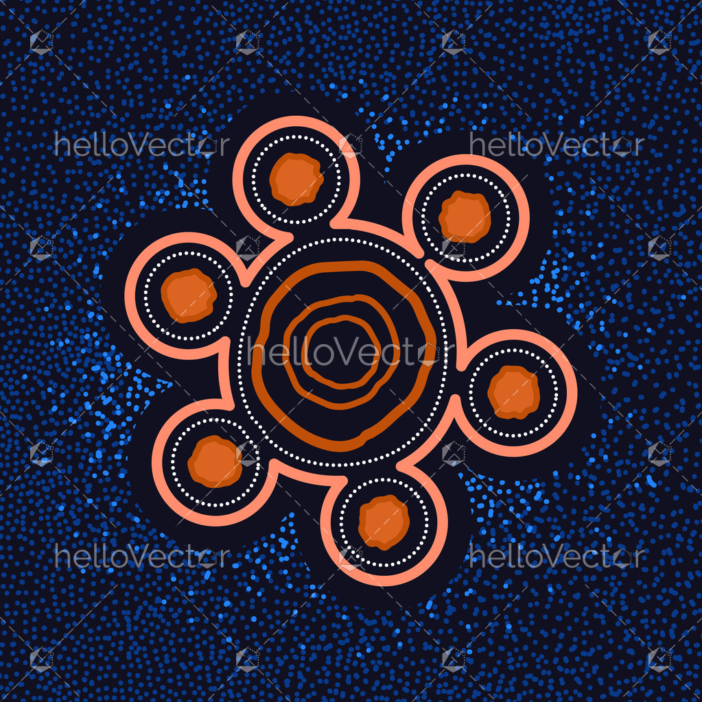 Star Symbol - Aboriginal art background - Download Graphics & Vectors
