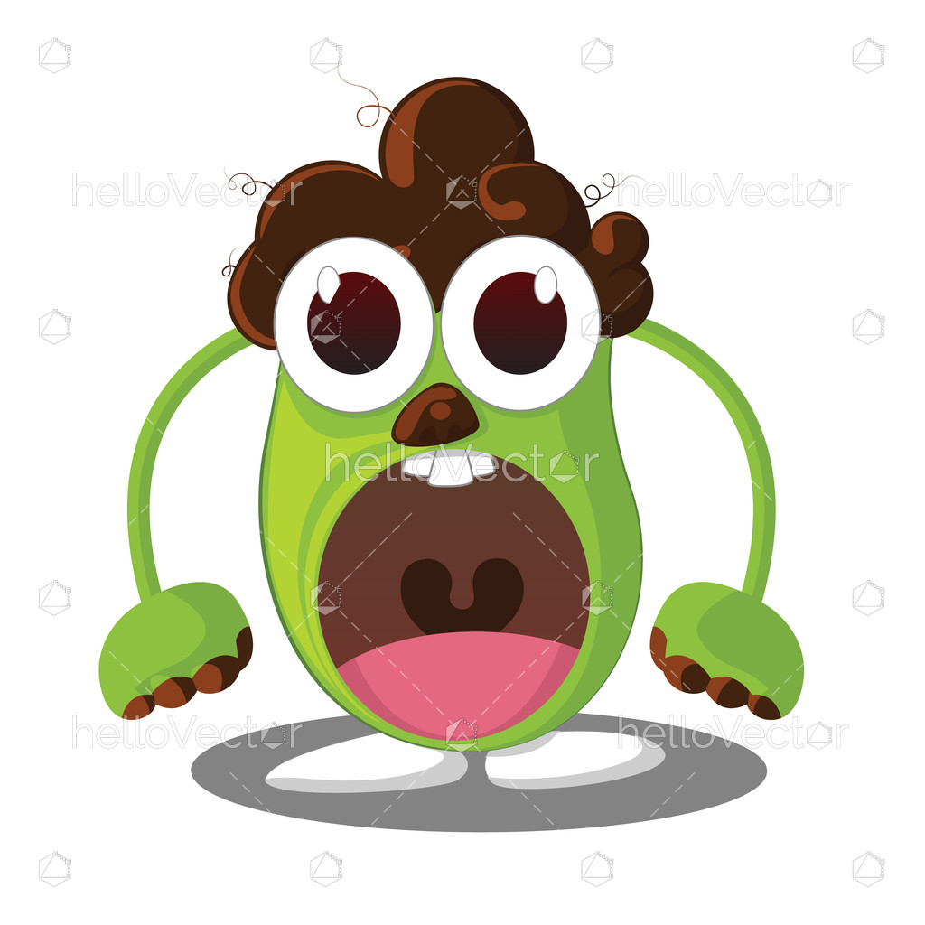 Angry monster, Cartoon character with angry expression - Download ...
