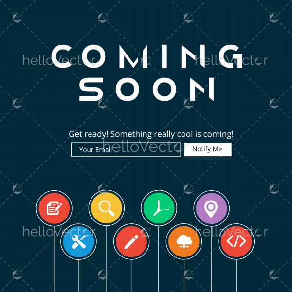 Coming Soon Website Template - Download Graphics & Vectors