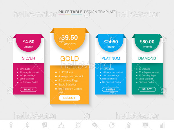 Price Plan Infographic Template - Download Graphics & Vectors