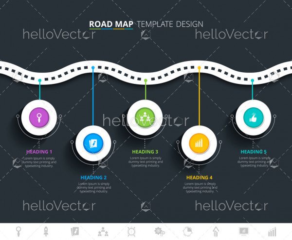 Roadmap infographic template - Download Graphics & Vectors