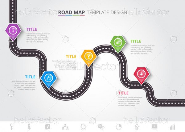 Roadmap infographic template - Download Graphics & Vectors