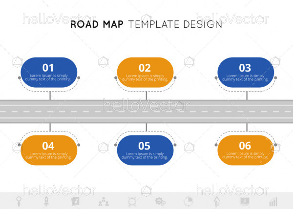 Roadmap infographic template - Download Graphics & Vectors