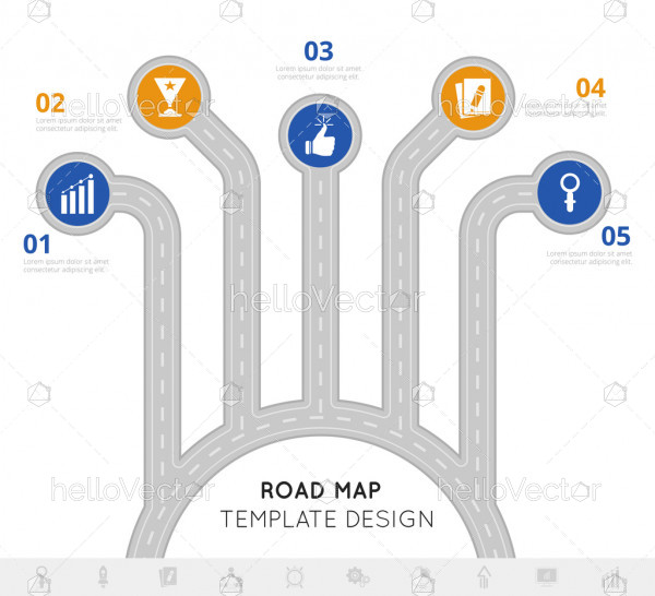 Roadmap infographic template - Download Graphics & Vectors
