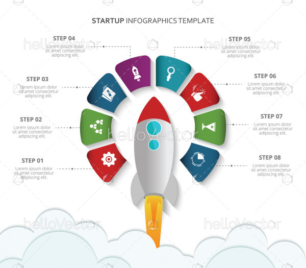 StartUp infographic template - Vector Illustration - Download Graphics ...