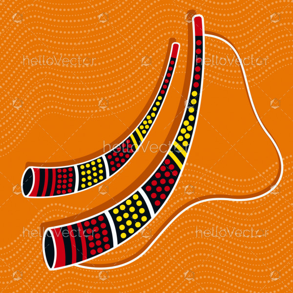 Didgeridoo musical instrument - Vector Illustration - Download Graphics ...