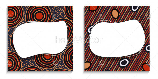 Editable aboriginal banner template - Download Graphics & Vectors