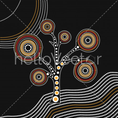 Aboriginal Tree Illustration. - Download Royalty-Free Vectors, Graphics ...