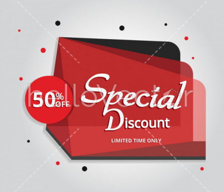 Vector illustration of modern advertise offer banner. - Download ...