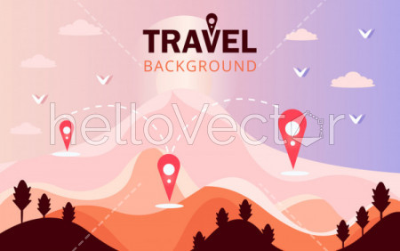 World tour background - Vector Illustration - Download Graphics & Vectors