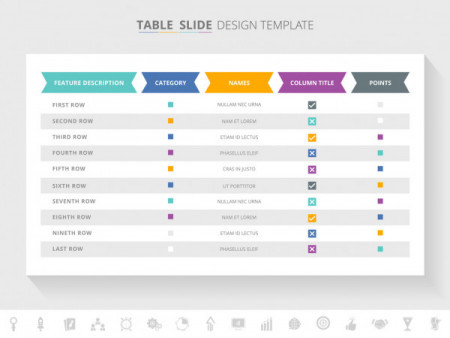 Table Infographic Template - Download Graphics & Vectors