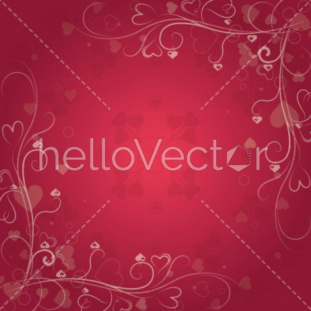 Valentine's day background - Vector illustration - Download Graphics ...