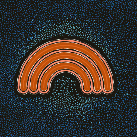 Rain Symbol - Aboriginal art background - Download Graphics & Vectors